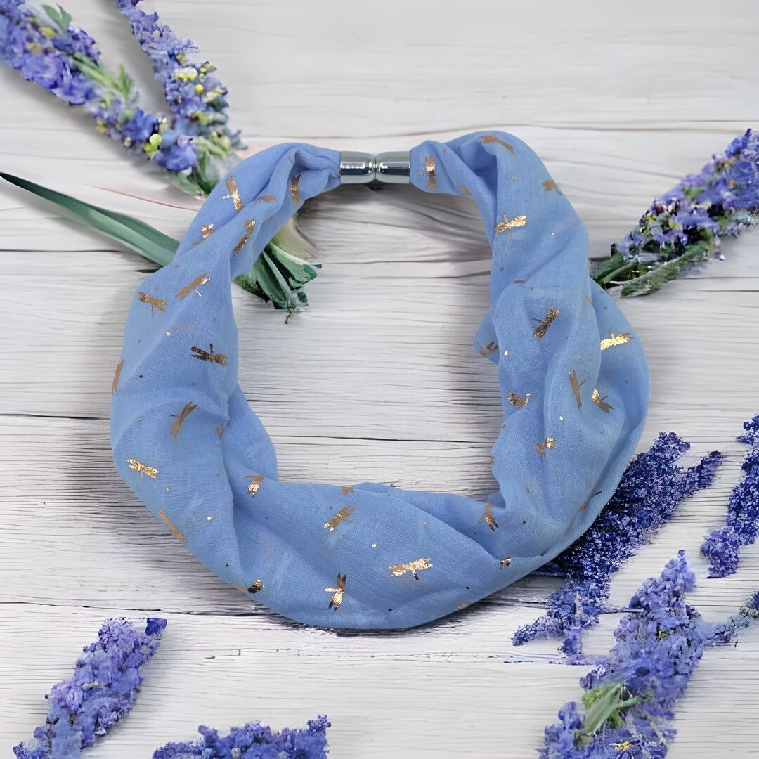 MAGNETIC Loop Scarf New Trend Dragonfly Gift for Women Mum Sister ...