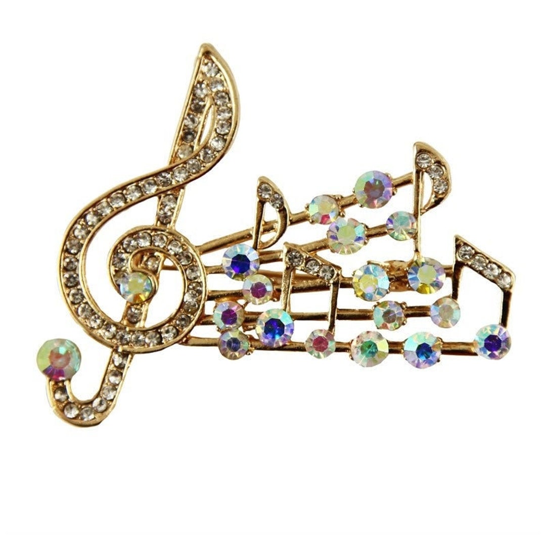 Music Gifts for Women Musical Note Brooch Pin Gifts Birthday Gifts Mum ...