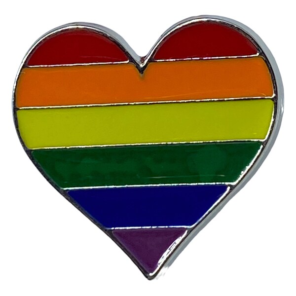 Lgbt Love Pride Rainbow Pins Heart - Etsy