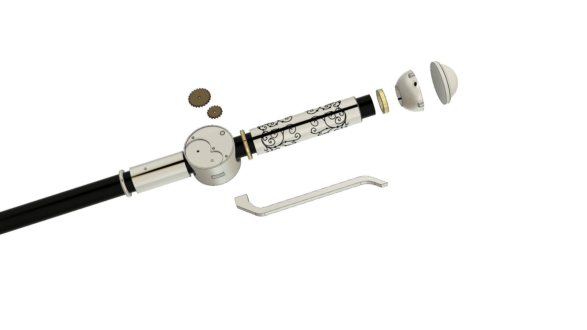 Ozpin's Cane RWBY // 3D Files Fanart - Etsy