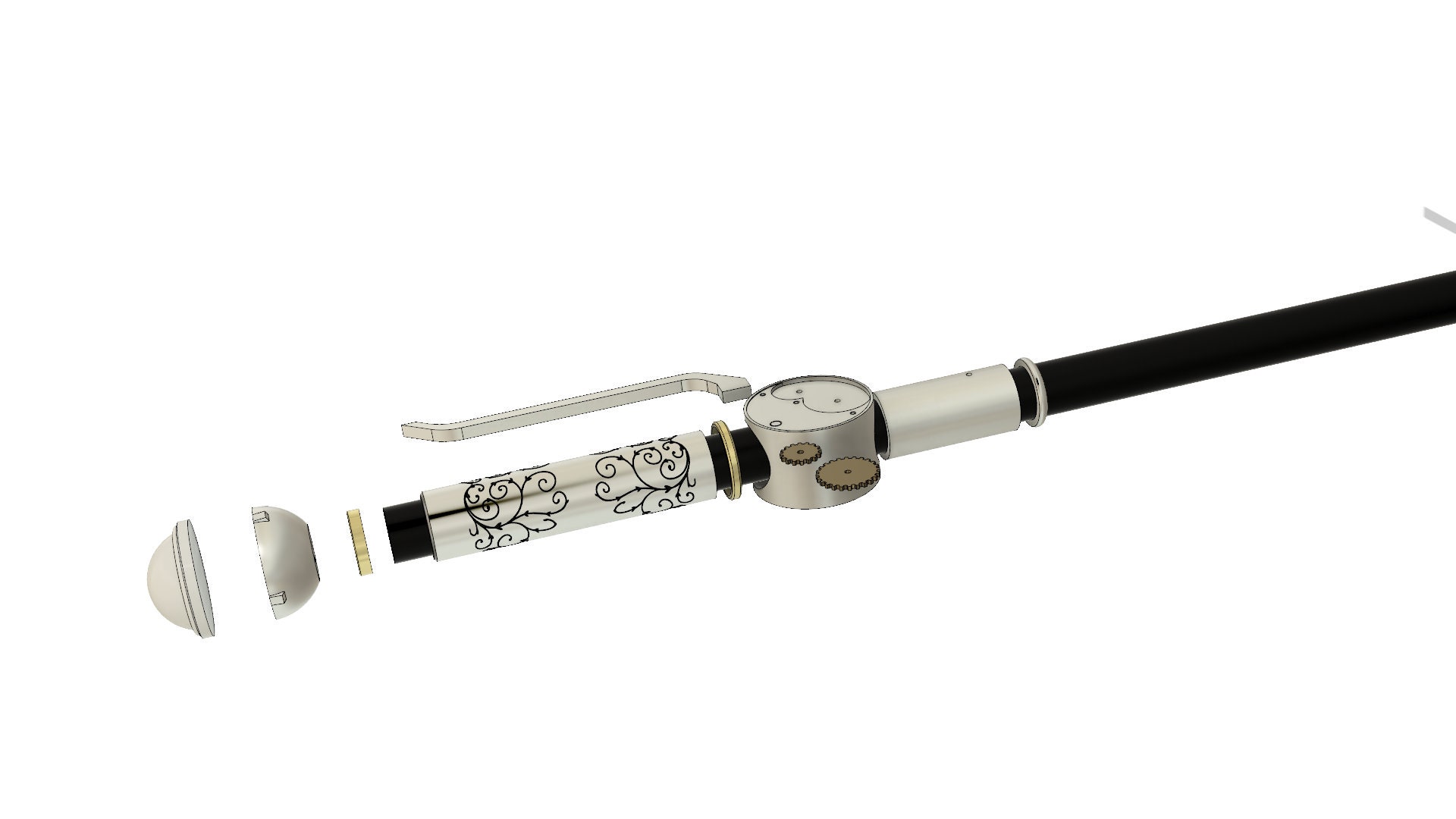 Ozpin's Cane RWBY // 3D Files Fanart - Etsy