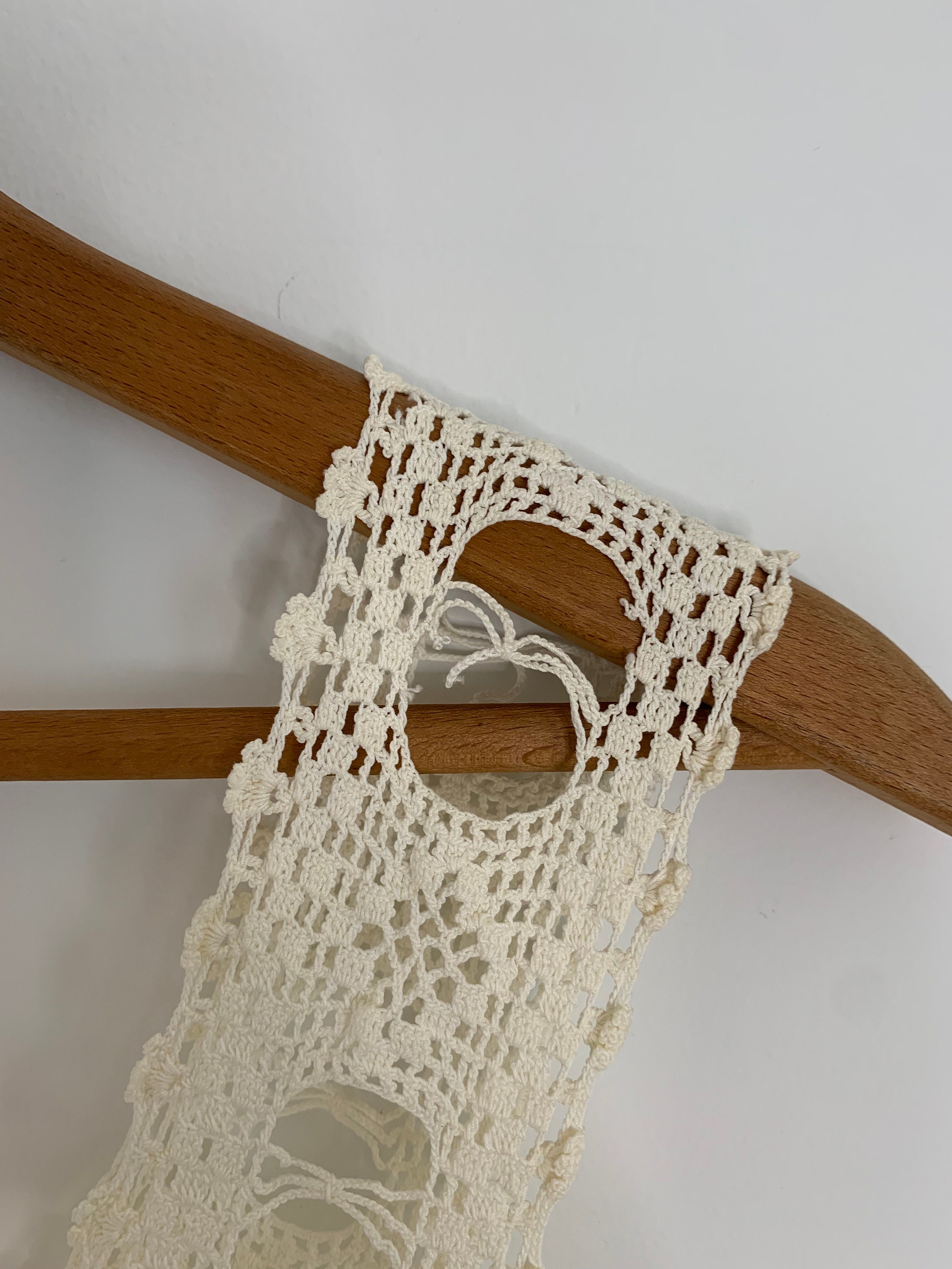 Antique 1900s Edwardian Crochet Chemise Dress / Size XS - Etsy