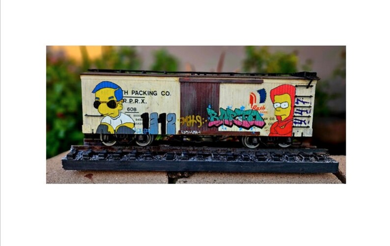 Custom Designed G Scale Model Boxcar Train Graffiti Car - Etsy