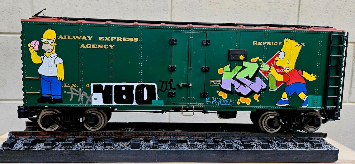 Custom Designed G Scale Model Boxcar Train Graffiti Car - Etsy
