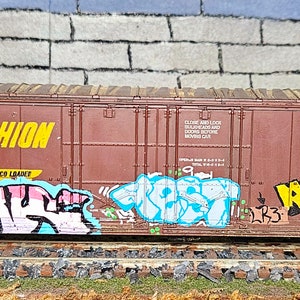 Custom Designed HO and O Scale Model Train Graffiti Car - Etsy