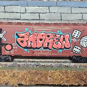 Custom Designed HO and O Scale Model Train Graffiti Car - Etsy