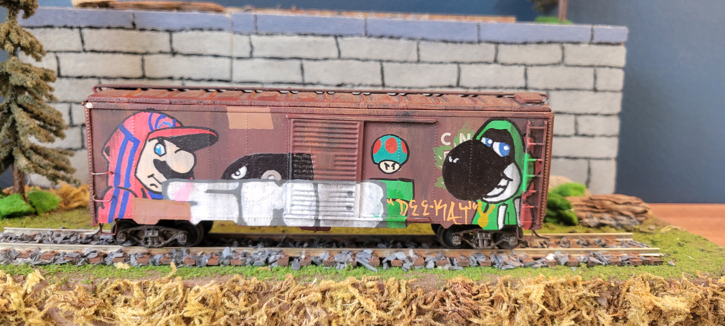 Custom Designed HO and O Scale Model Train Graffiti Car - Etsy