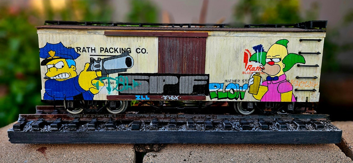 Custom Designed G Scale Model Boxcar Train Graffiti Car - Etsy