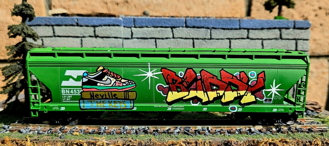 Custom Designed HO and O Scale Model Train Graffiti Car - Etsy