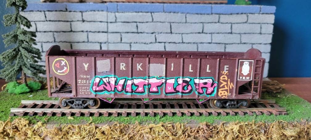 Custom Designed HO Model Train Graffiti Car - Etsy