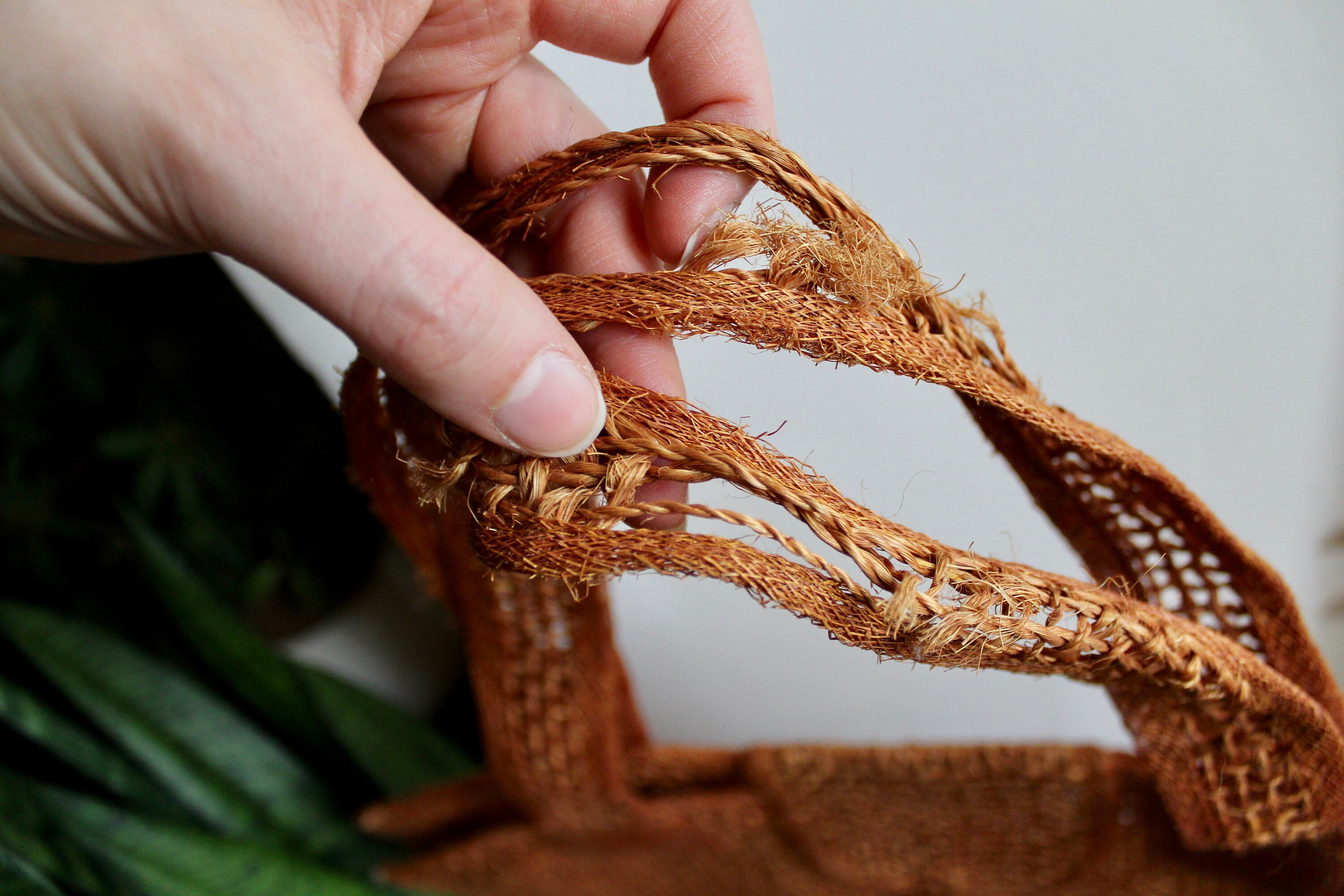 Vintage Twine Market Bag String Bag Woven Vintage Purse | Etsy