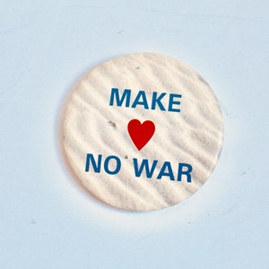 1960s Make Love No War Pin Hippie Pin 60s Flower Child - Etsy