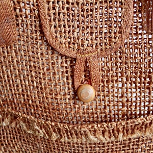 Vintage Twine Market Bag | String Bag | Woven Vintage Purse | Beach Bag ...