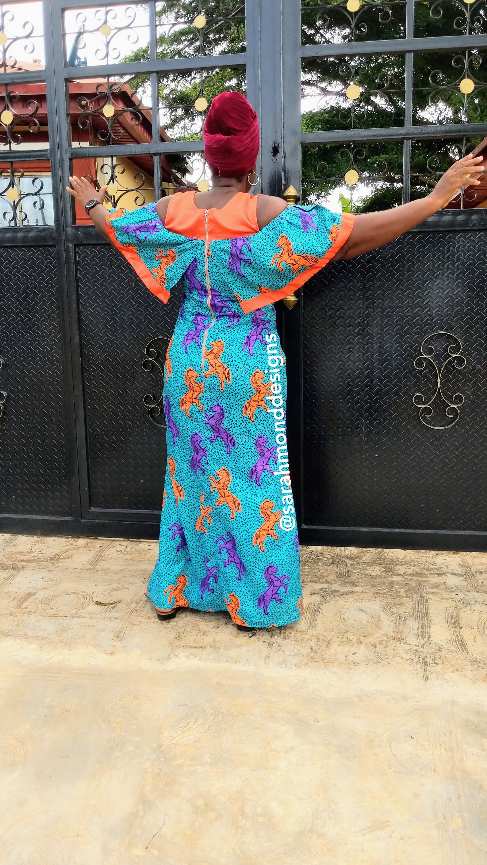 African Ankara Long Dress /ceecee Ankara Dress /summer Fashion/african ...