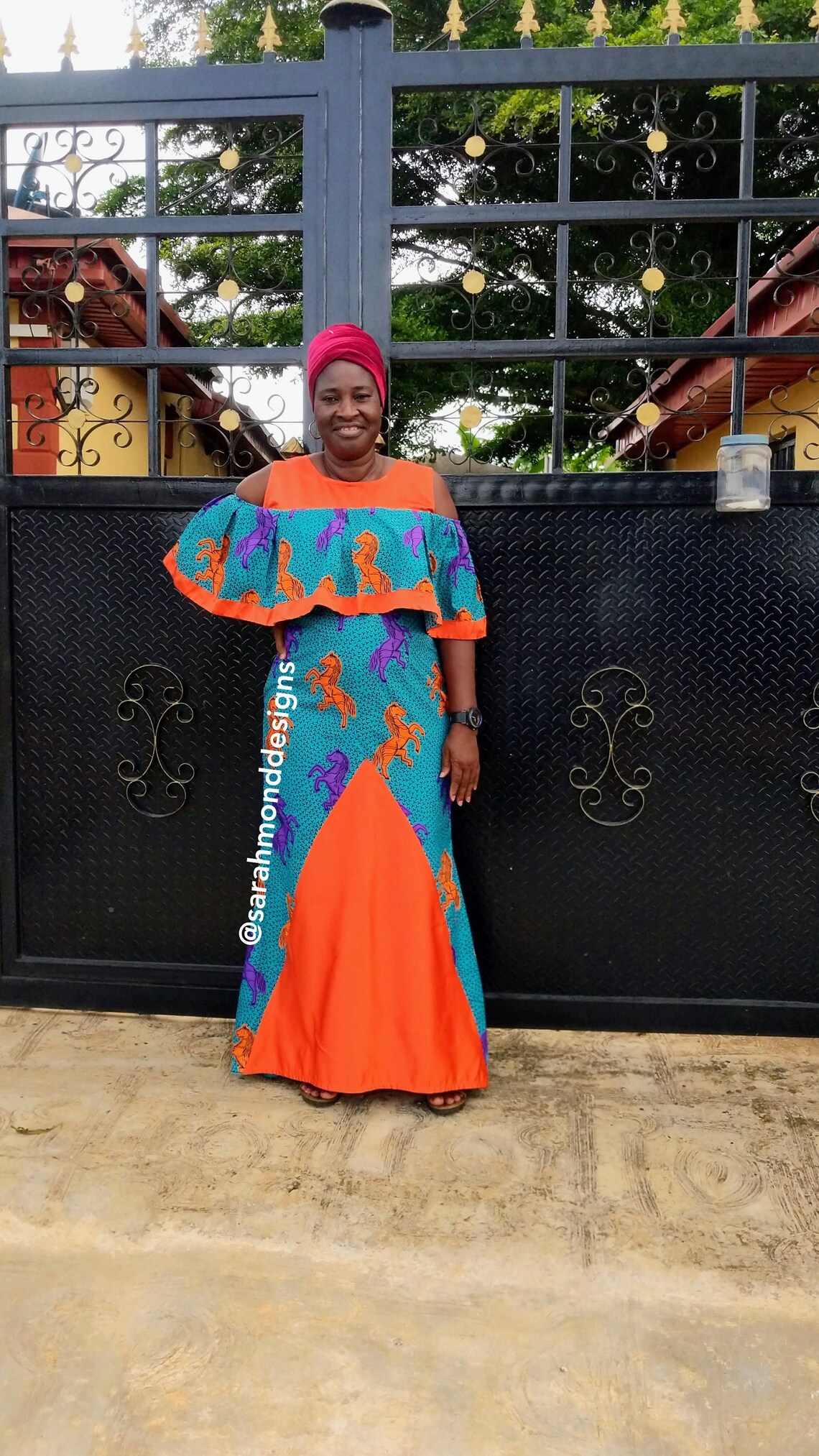 African Ankara Long Dress /ceecee Ankara Dress /summer Fashion/african ...