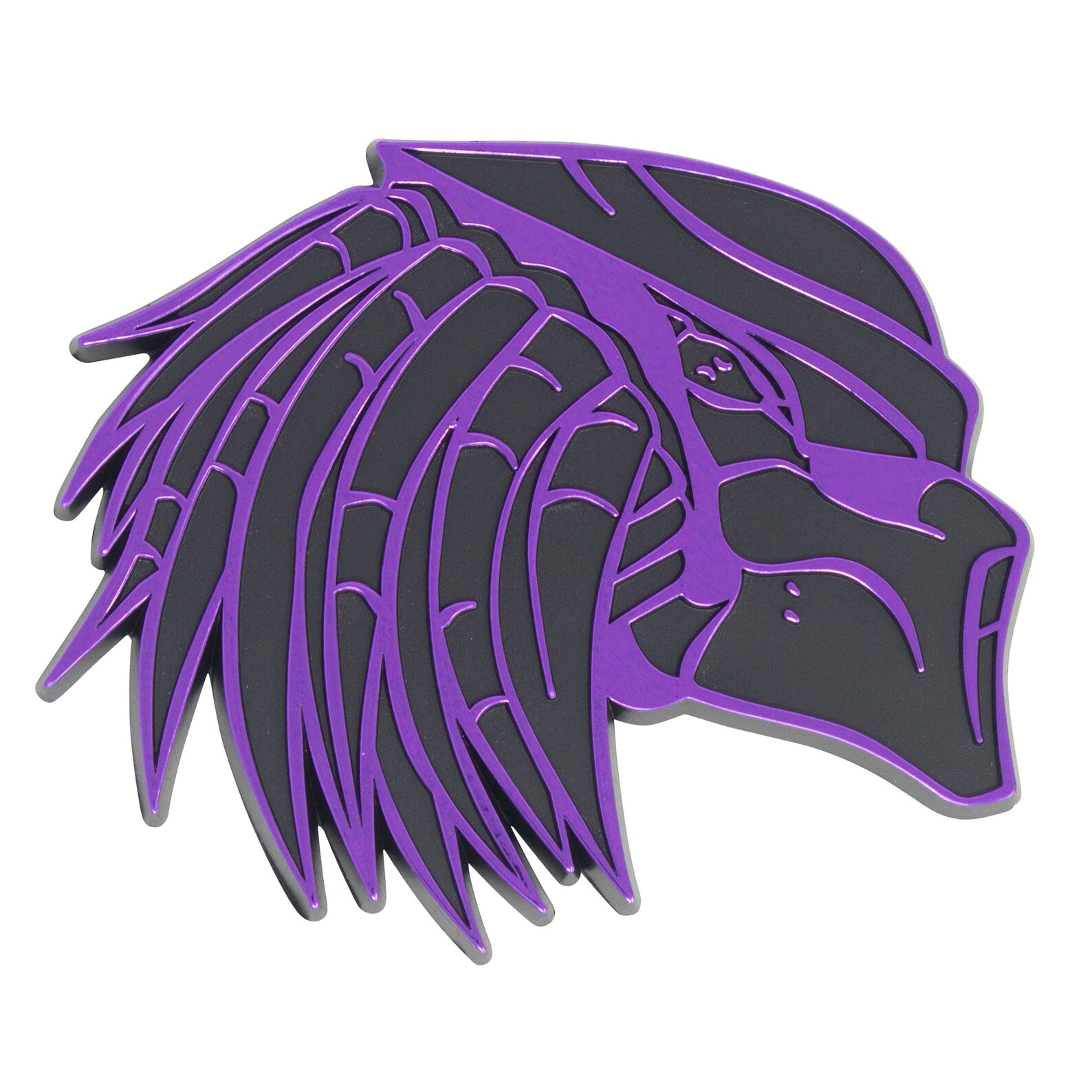 PURPLE/BLACK Right Facing Predator Custom Emblem Auto Car - Etsy
