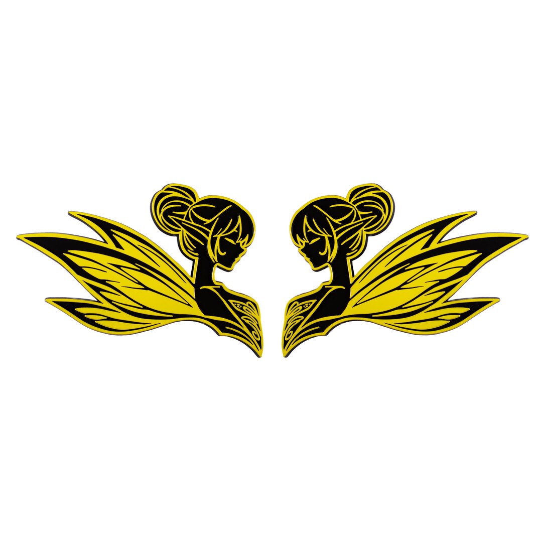 Fairy Emblem, Yellow 3D Badge Decal Accessory for Truck, SUV, Auto ...
