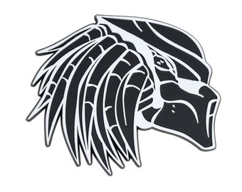 PURPLE/BLACK Right Facing Predator Custom Emblem Auto Car | Etsy