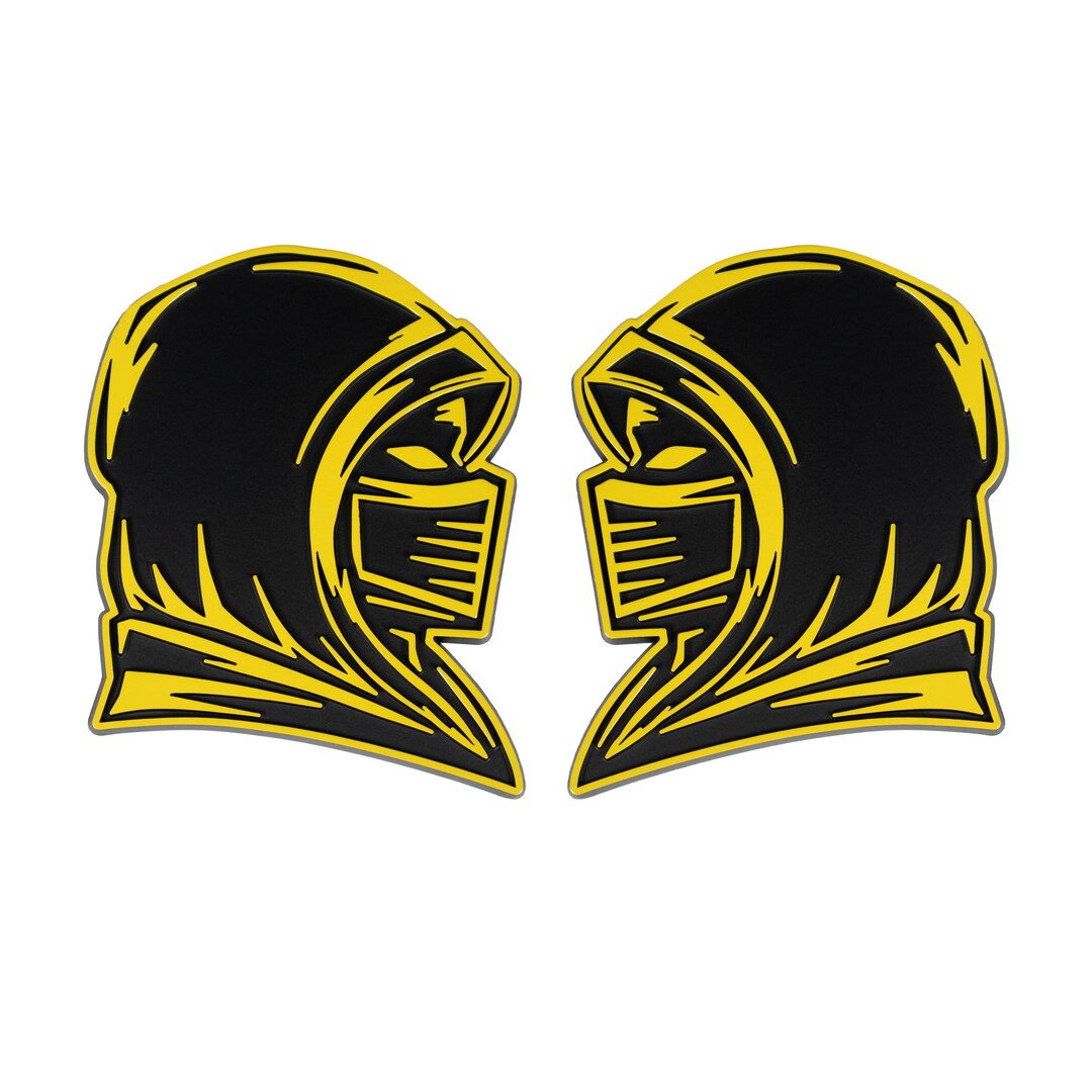 Ninja Emblem, Yellow 3D Badge Decal Accessory for Truck, SUV, Auto ...