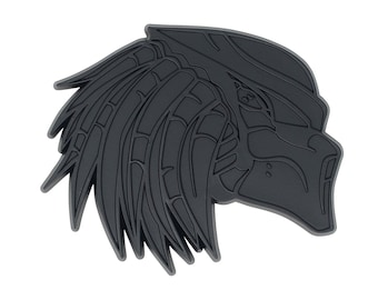 PURPLE/BLACK Right Facing Predator Custom Emblem Auto Car - Etsy
