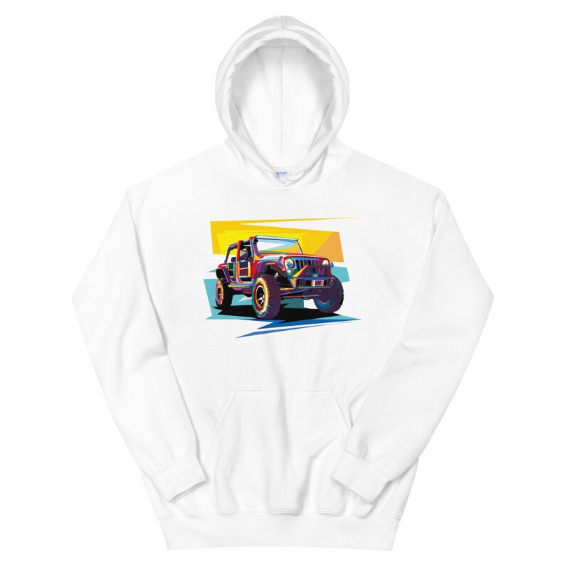 4x4 Multi Color Men's Hoodie - Etsy