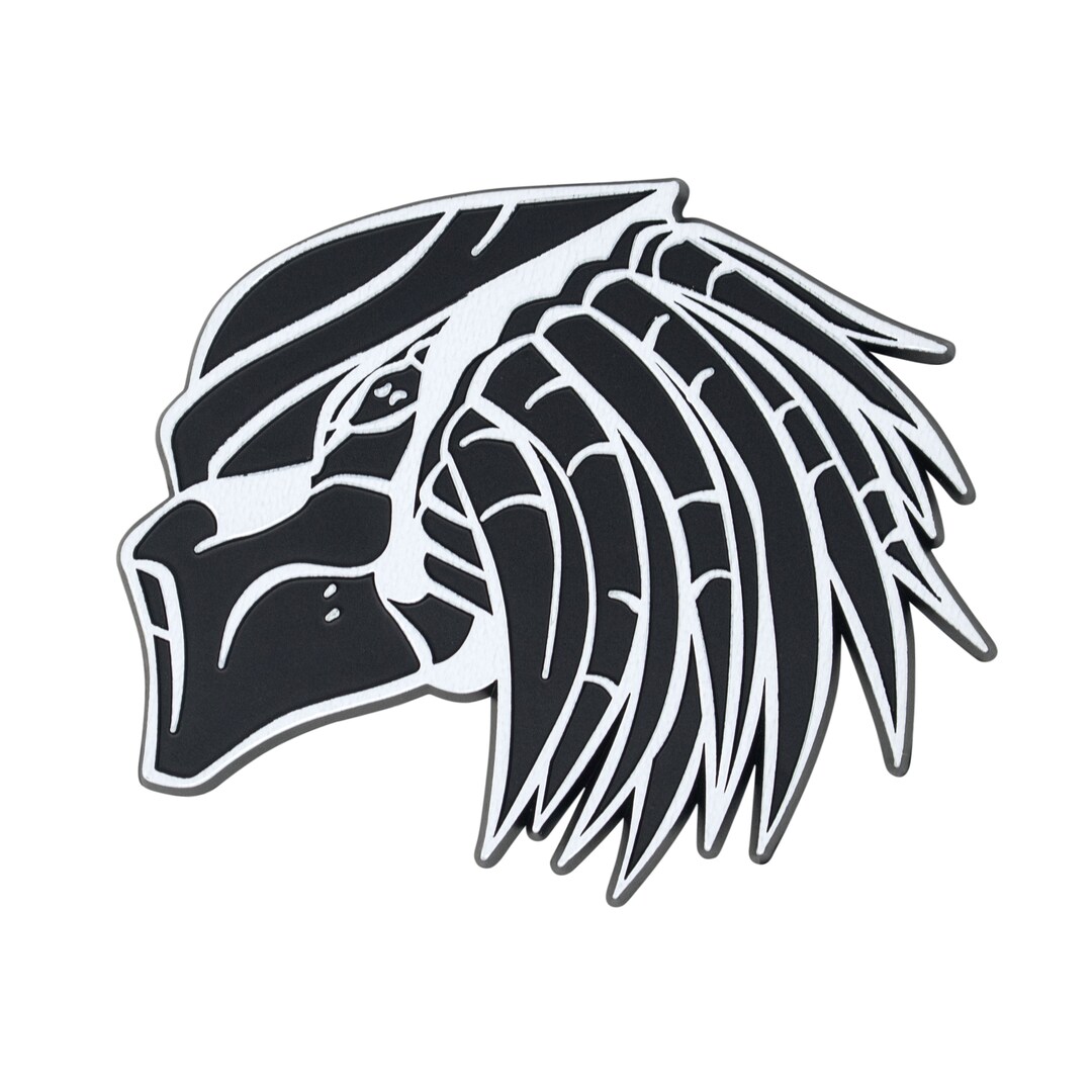 White Predator Emblem: 3D Car Badge - Custom Auto Decal - Etsy