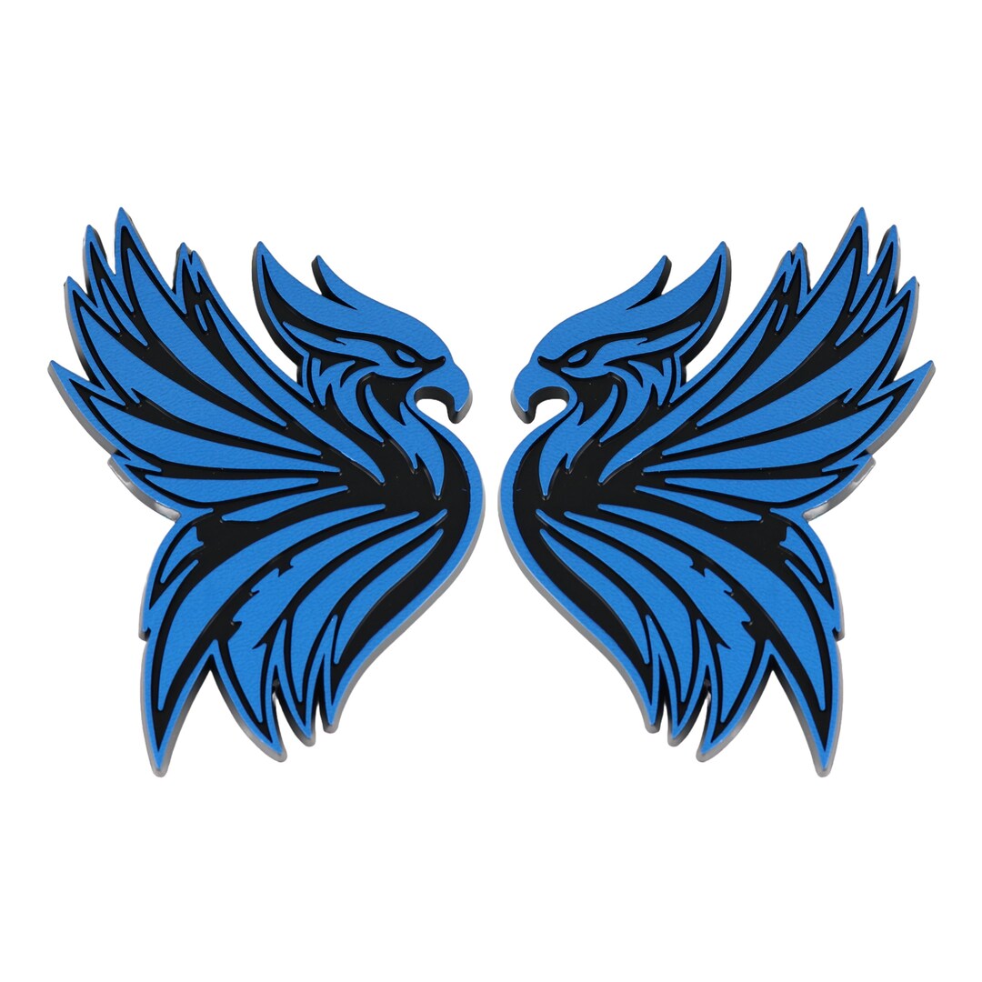 Phoenix Emblem, Blue 3D Badge Decal Accessory for Truck, SUV, Auto ...
