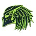GREEN/BLACK Left Facing Predator Custom Emblem Auto Car Truck - Etsy