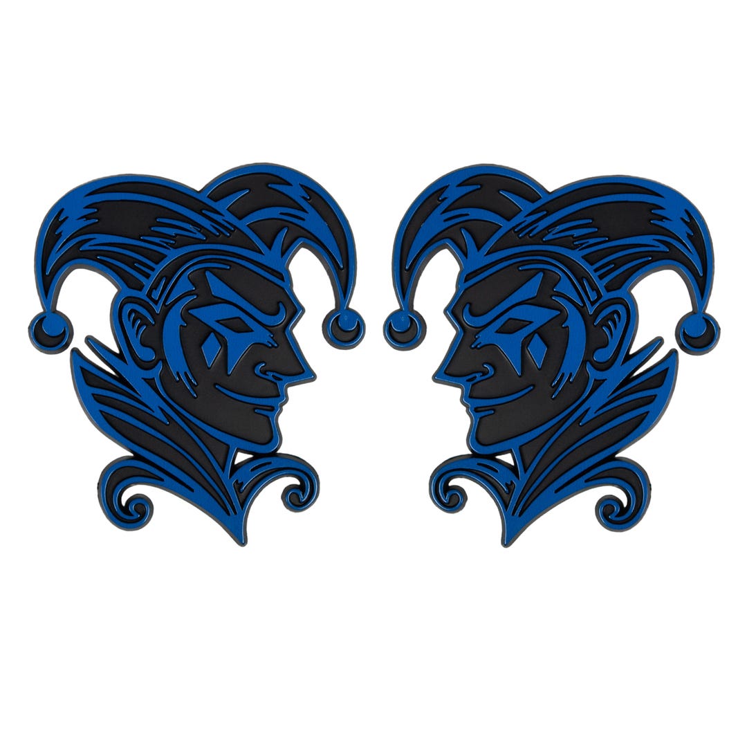 Blue Joker Emblem – 3D Car Badge, Exterior Car Accessory for Cars ...