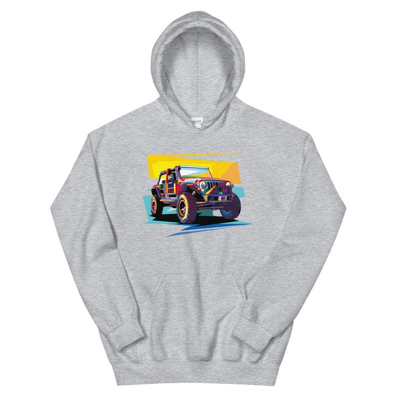 4x4 Multi Color Men's Hoodie - Etsy