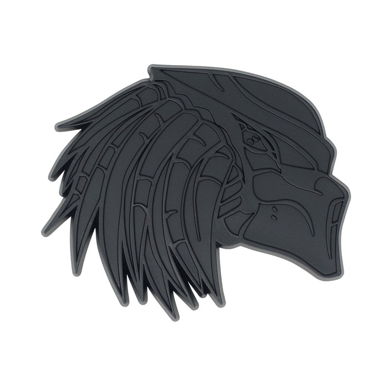 Matte Black Right & Left Facing Predator Emblem set of 2 - Etsy