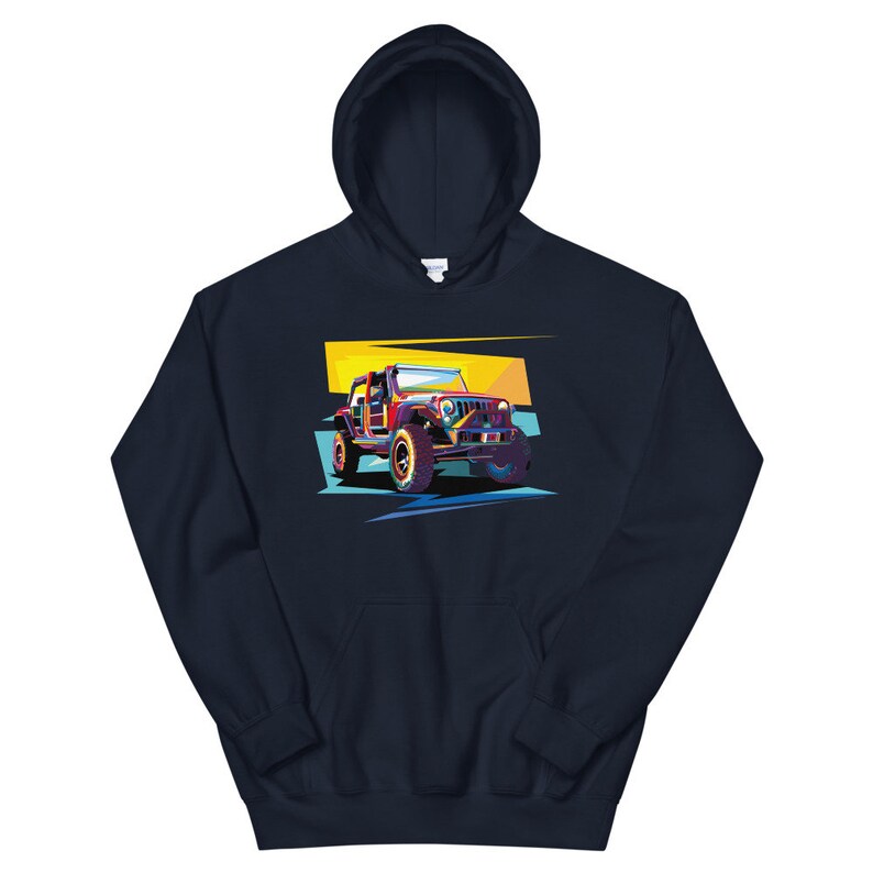 4x4 Multi Color Men's Hoodie - Etsy