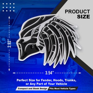 Chrome Predator Emblem: 3D Car Badge, Auto Decal (left Facing) - Etsy