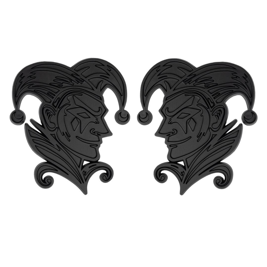 Matte Black Joker Emblem – 3D Car Badge, Exterior Car Accessory for ...