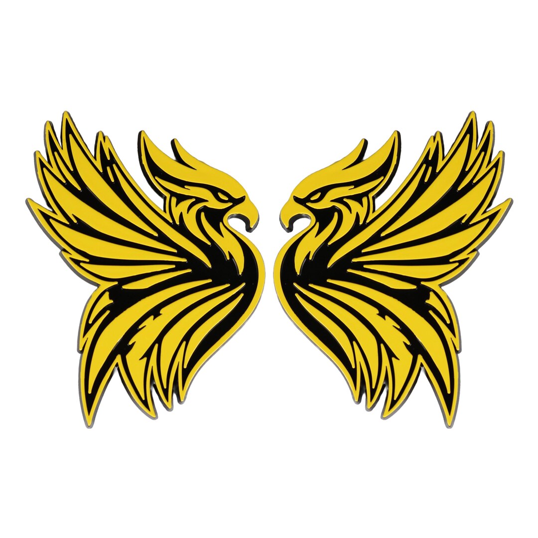 Red Star Pro Phoenix Emblem, Custom Car Badge 3D Decal Sticker, Durable ...