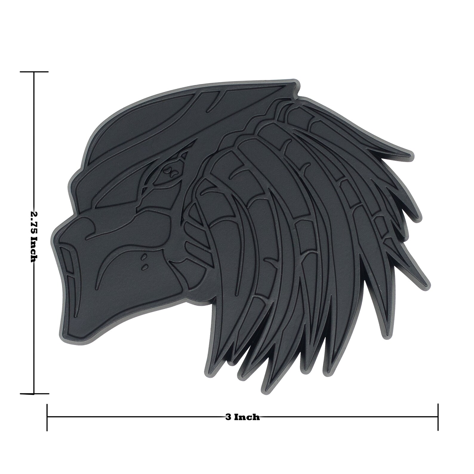 Matte Black Right & Left Facing Predator Emblem set of 2 - Etsy