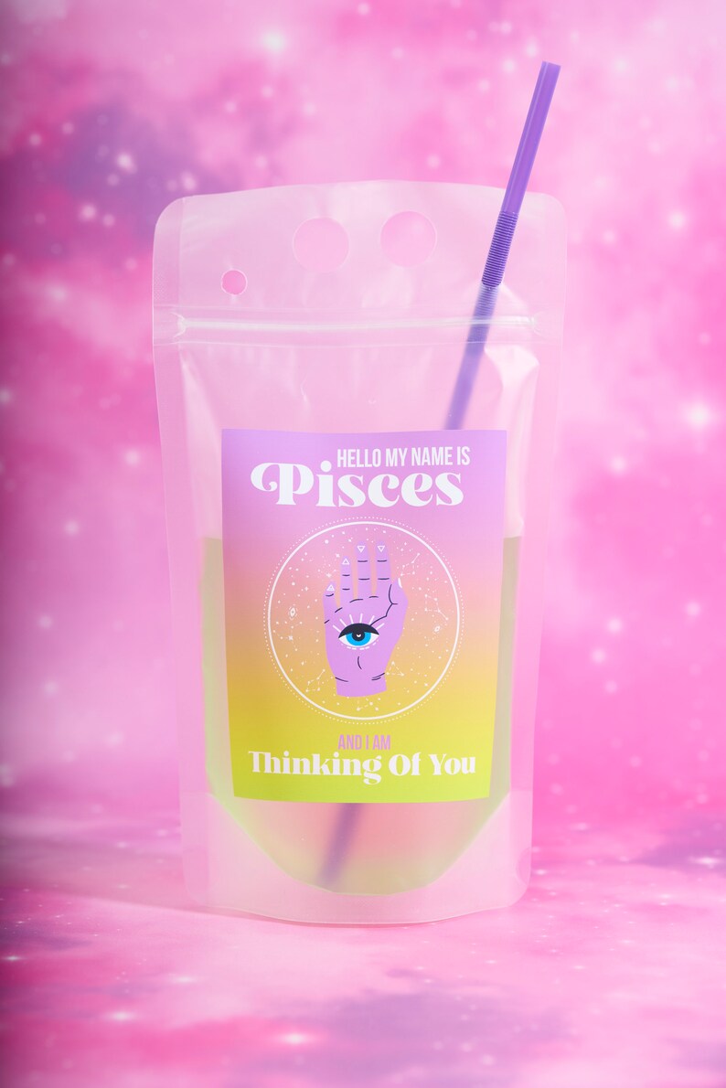 Pisces Party Cup, Zodiac Water Sign, Gifts for Astrology Lover, March ...