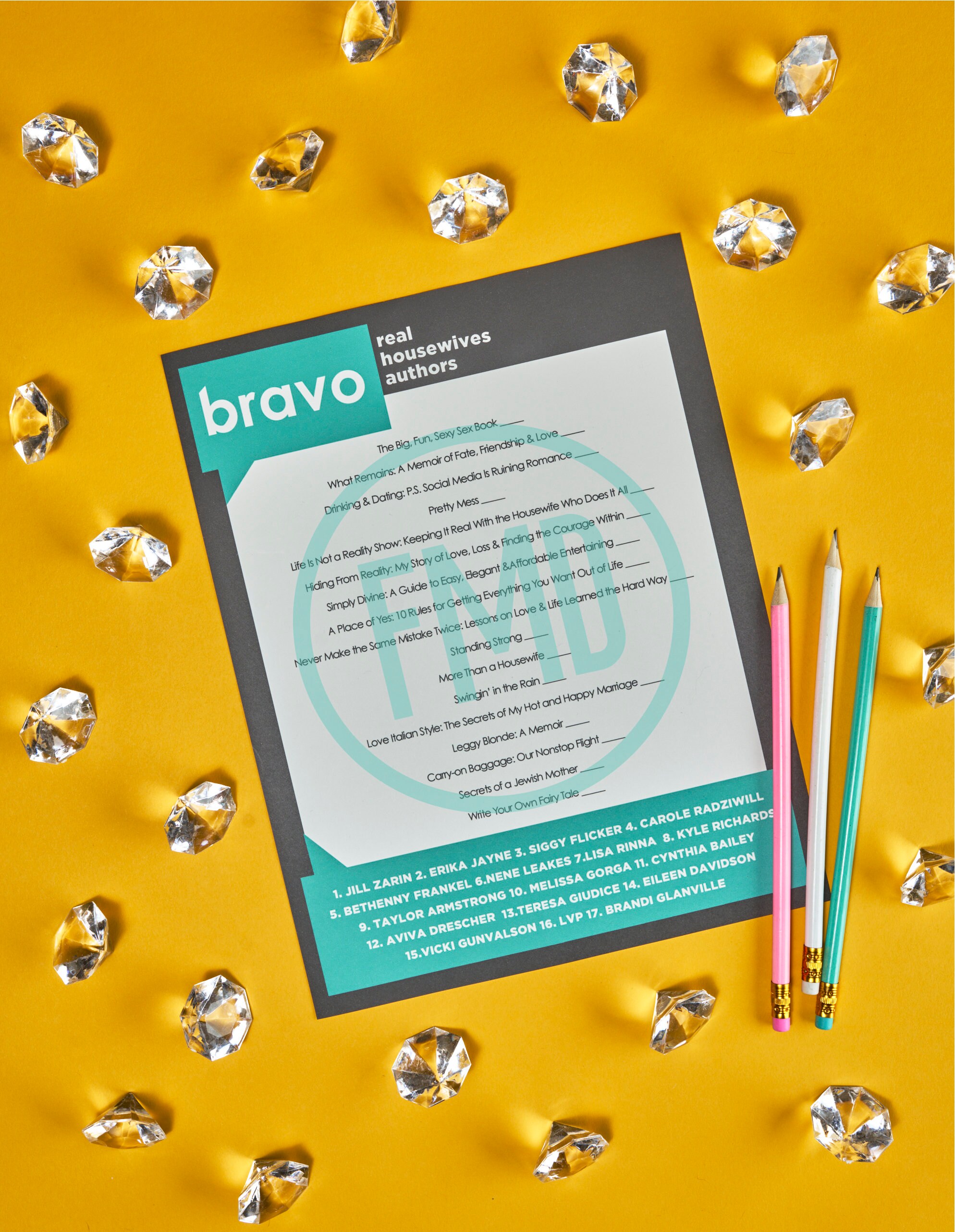 Real Housewives Printable Games Bravo TV Party Games Bravo | Etsy