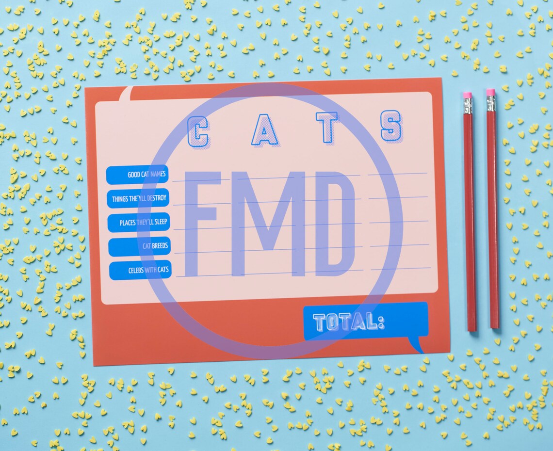 Printable Cat Games Party for Cat Mom Birthday Gift for Cat - Etsy