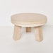 Stool Round Stool Plant Stand White Oak Natural Wood - Etsy