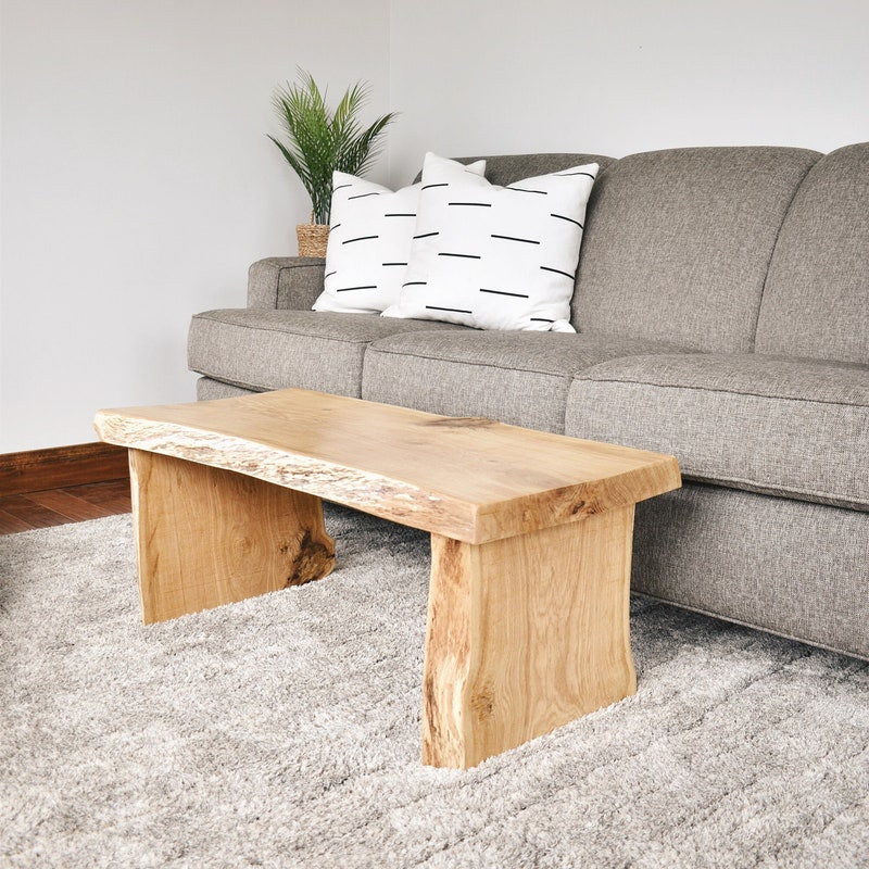 Natural Wood Coffee Table - Etsy