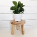Stool, Solid Pine Stool, Plant Stand, Handmade, Modern Furniture ...