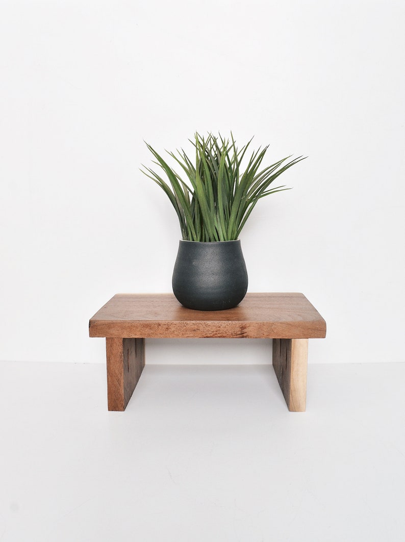 Black Walnut Wood Stool Plant Stand Stool Plant Stand Mini - Etsy