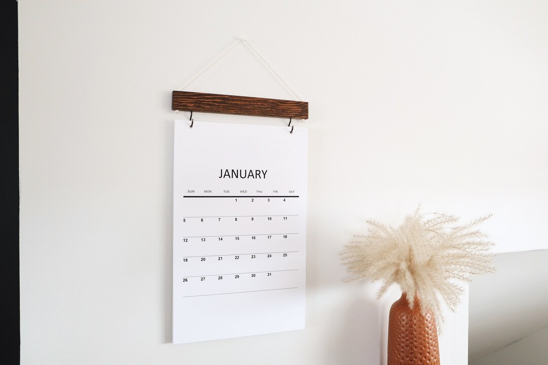 2026 Original Wood Calendar, Monthly Calendar, Wall Decor, Simple Wood ...