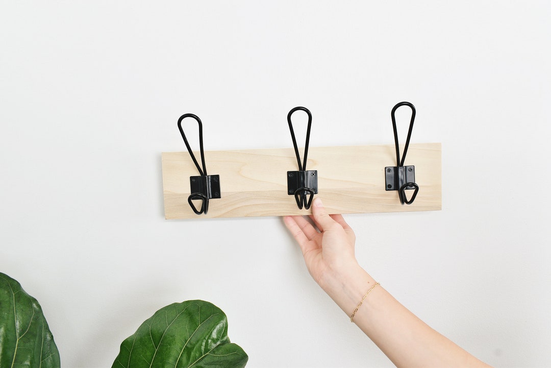 Wall Hook, Modern Hooks, Metal Wall Hooks, 3 Hooks, Farmhouse, Bathroom ...