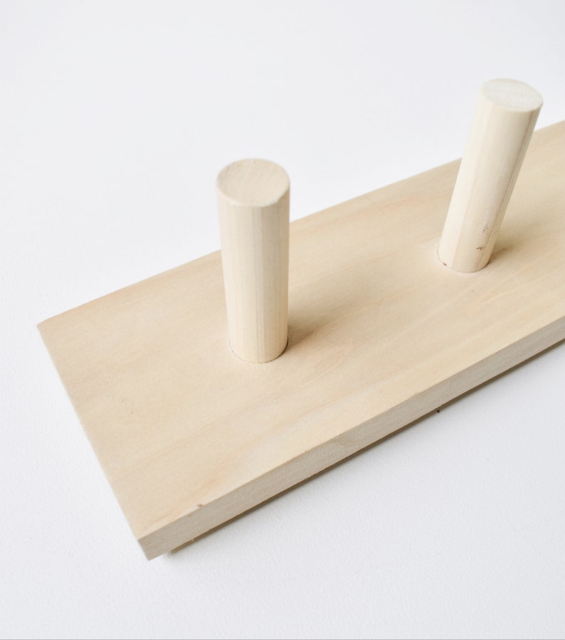 Peg Hooks Wood Dowel Hooks Natural Wood Hooks Towel Hooks - Etsy