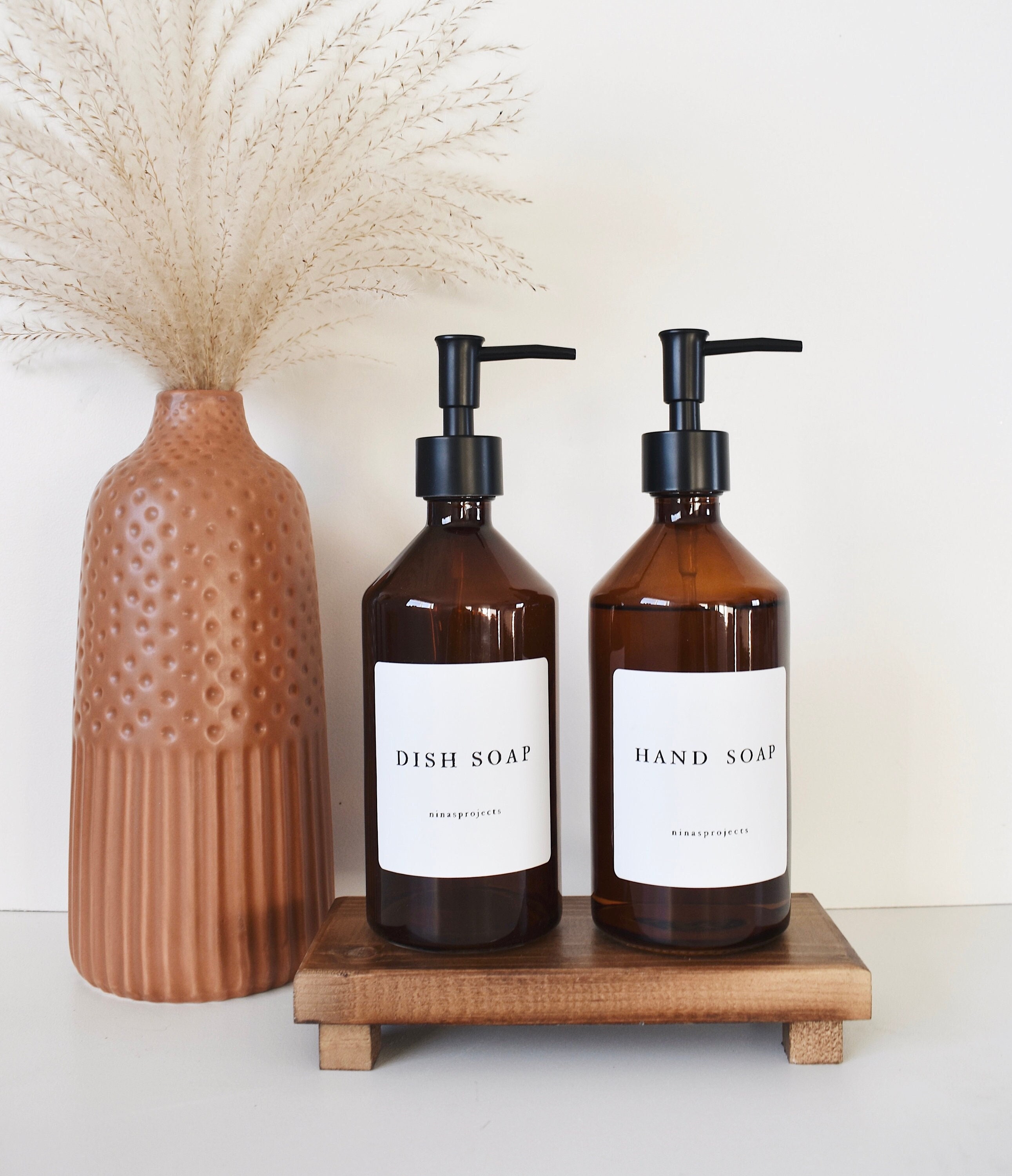 Soap Tray Pedestal Tray Farmhouse Decor Modern Wood Tray - Etsy