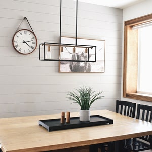 Large Wood Tray, Black Tray, Centerpiece Tray, Modern Black Tray, 34 ...