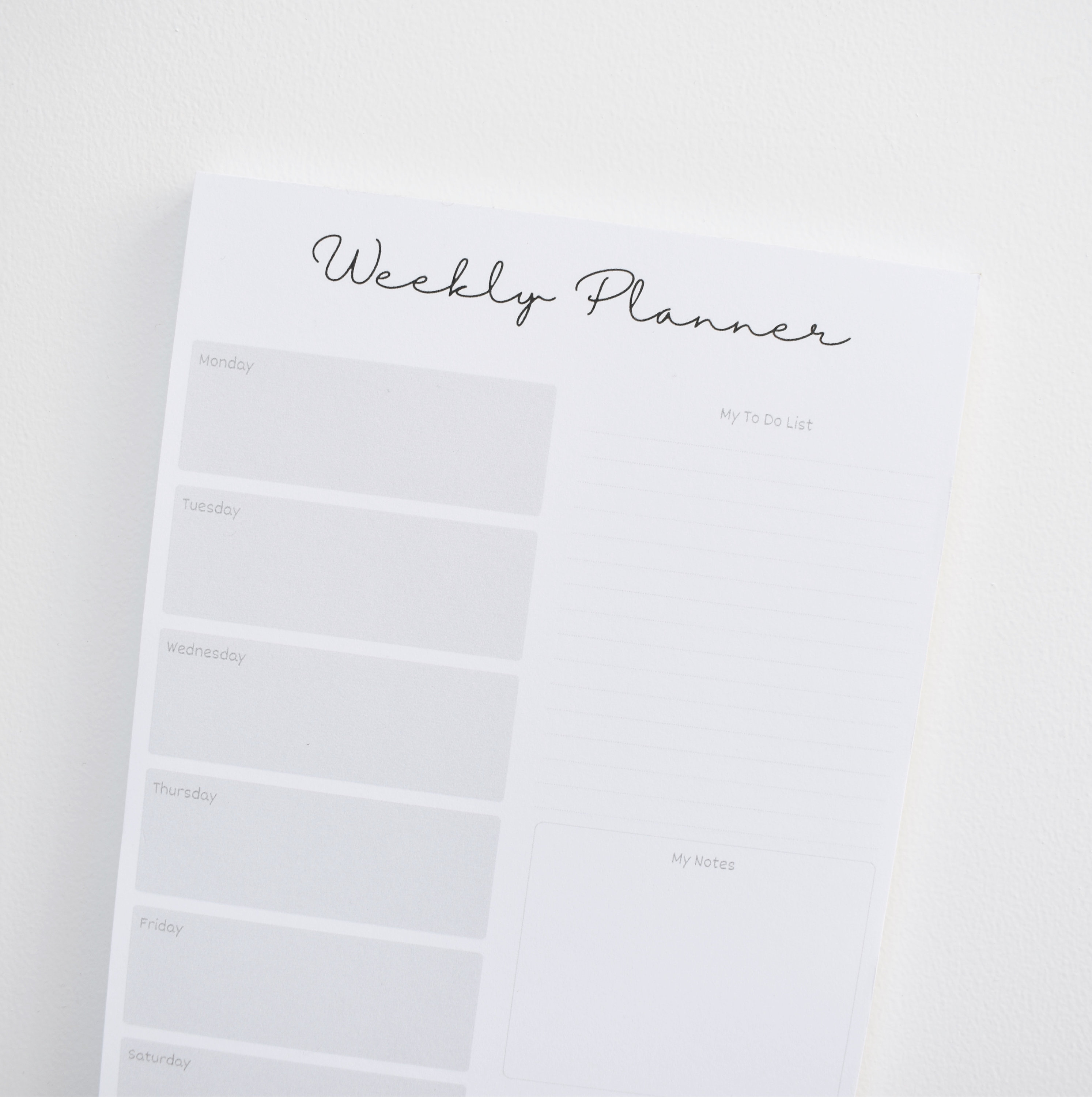 Weekly Planner Calendar Birthday Calendar Modern Calendar - Etsy
