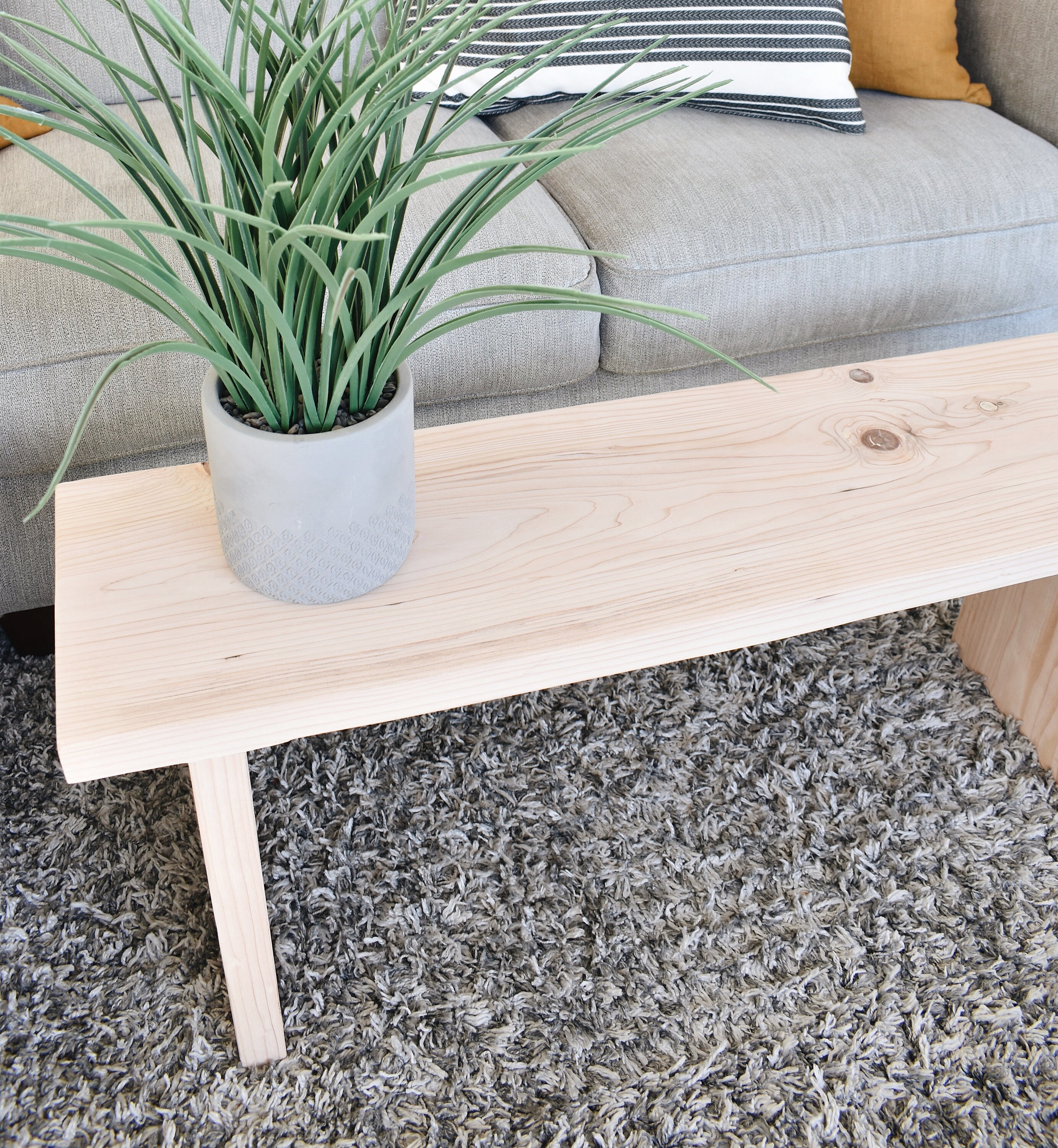 Natural Wood Bench Solid Bench Modern Style Bench Entryway | Etsy